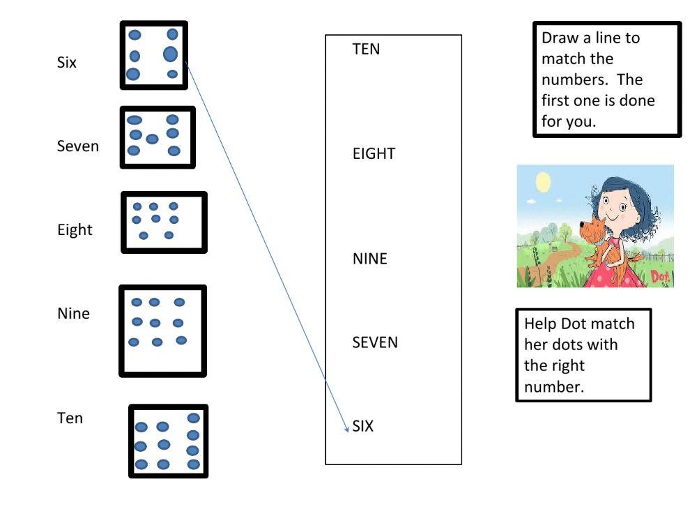 Matching number… | Free Interactive Worksheets | 808923