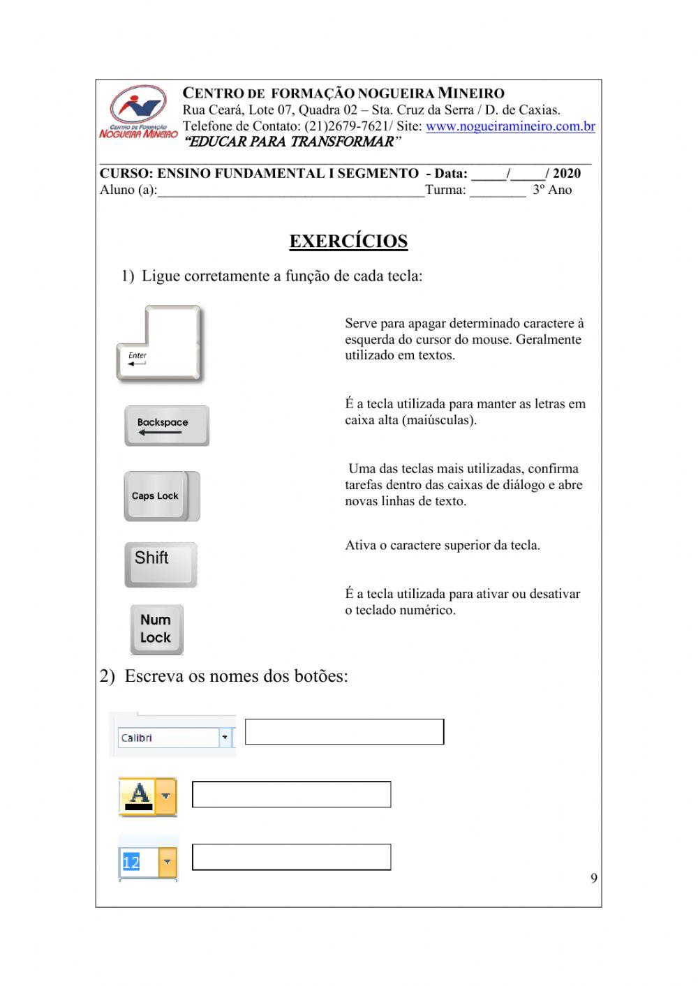 Microsoft Word interactive worksheet | Live Worksheets