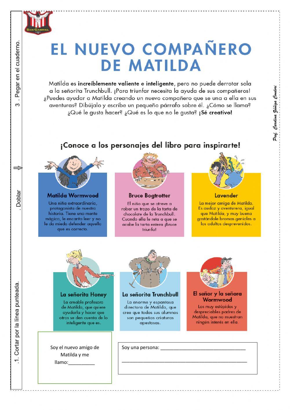 Matilda -pensam… | Free Interactive Worksheets | 520762