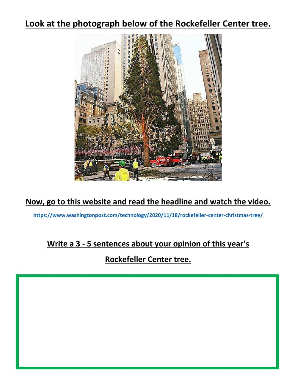 Rock center tree opinion paragraph 521822 | snielson