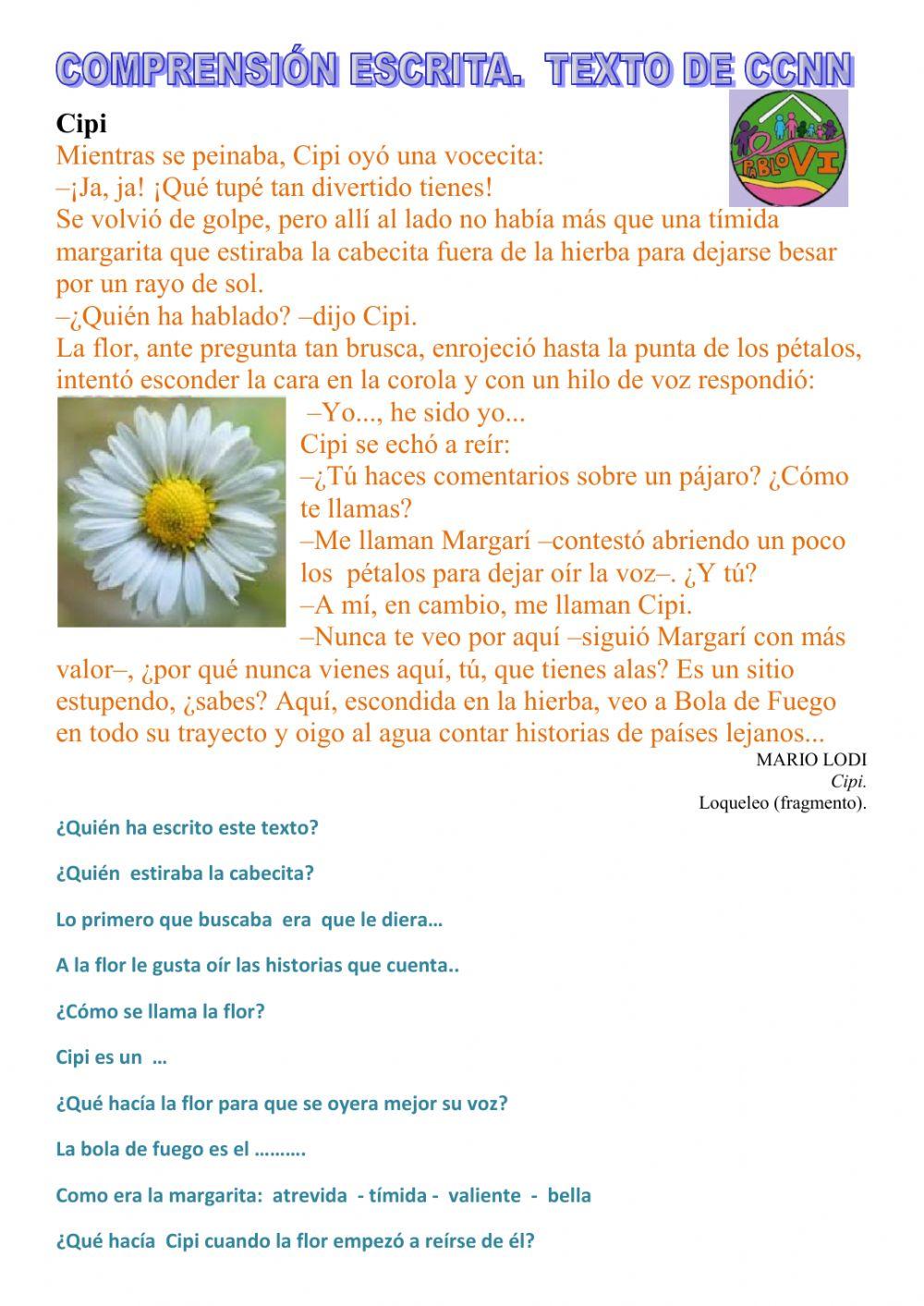 Cipi interactive worksheet | Live Worksheets