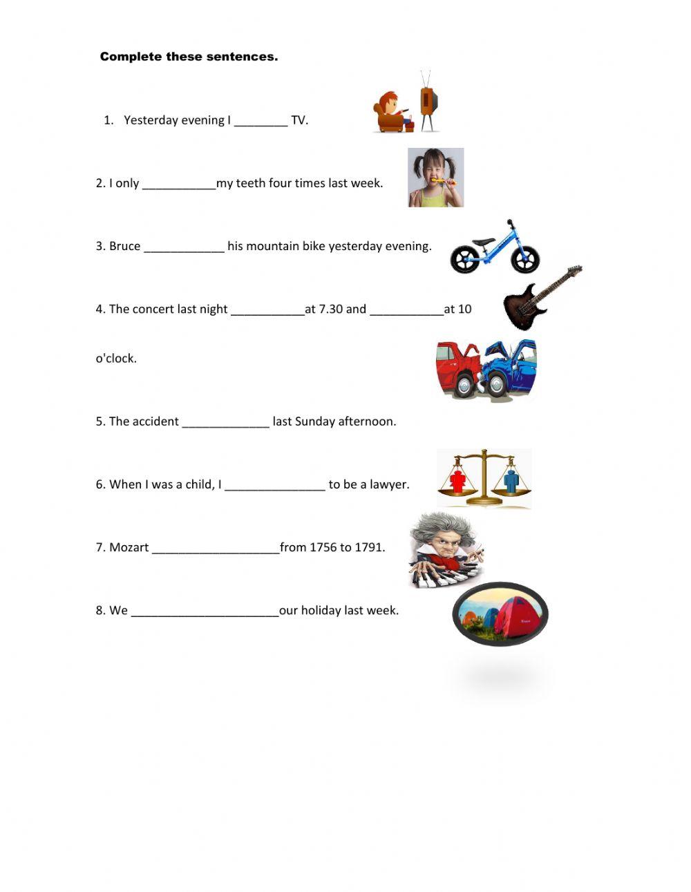 Past simple online exercise for BASIC 2 | Live Worksheets