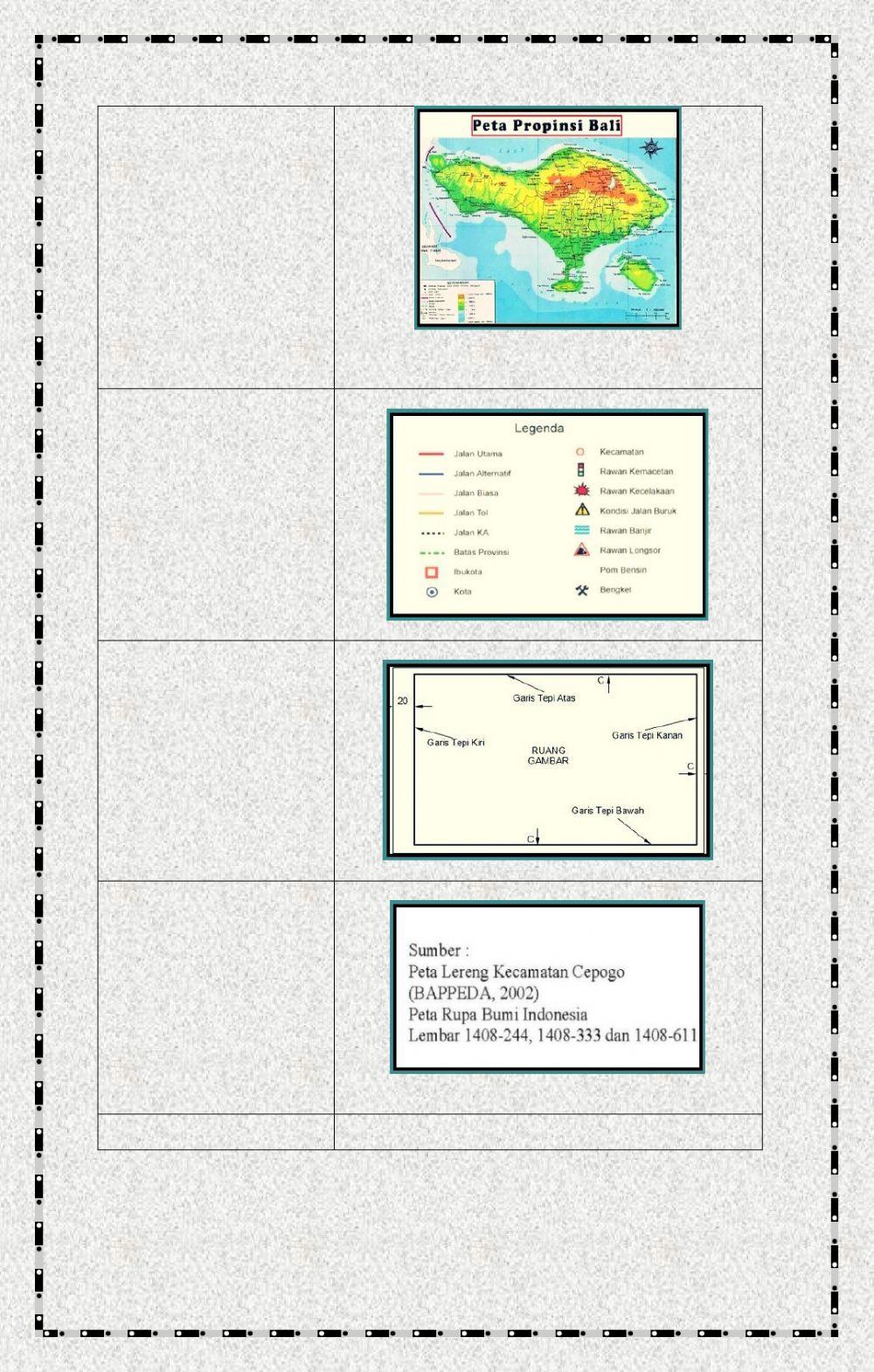 Peta dan Komponennya worksheet | Live Worksheets