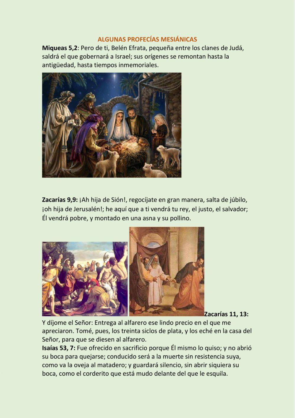 Profecías mesiánicas (algunas) 522814 | Mª Cristina