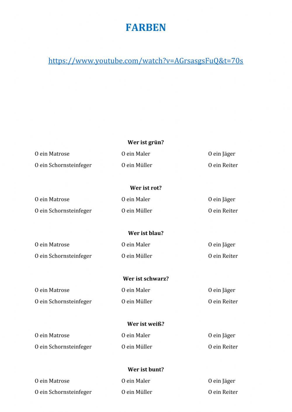 Farben 523082 | Mojca452013 | Live Worksheets