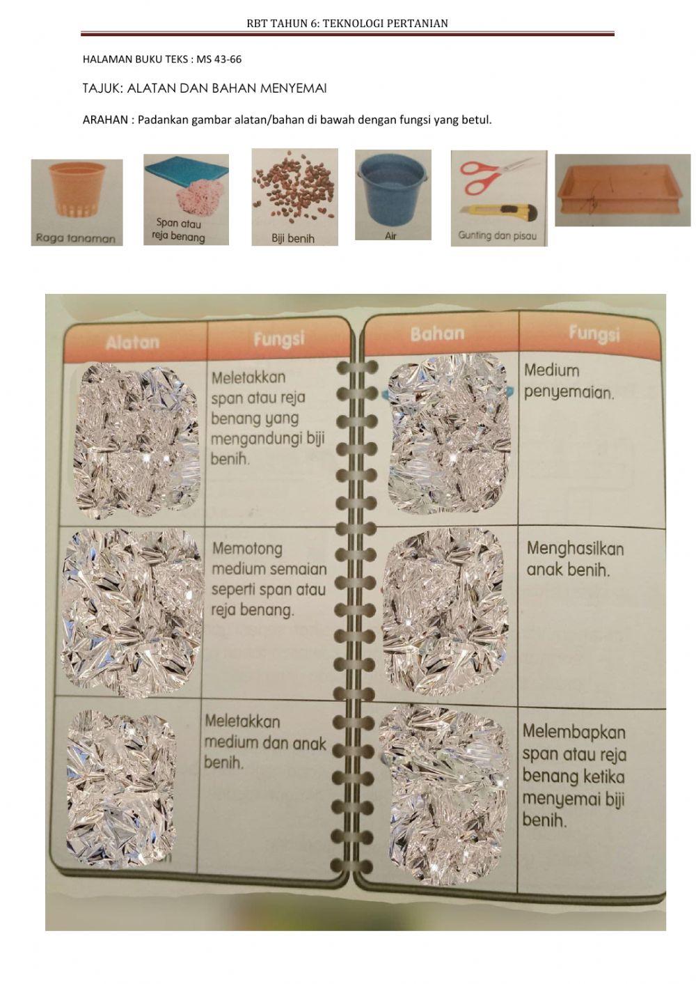 Teknologi pertanian interactive worksheet | Live Worksheets