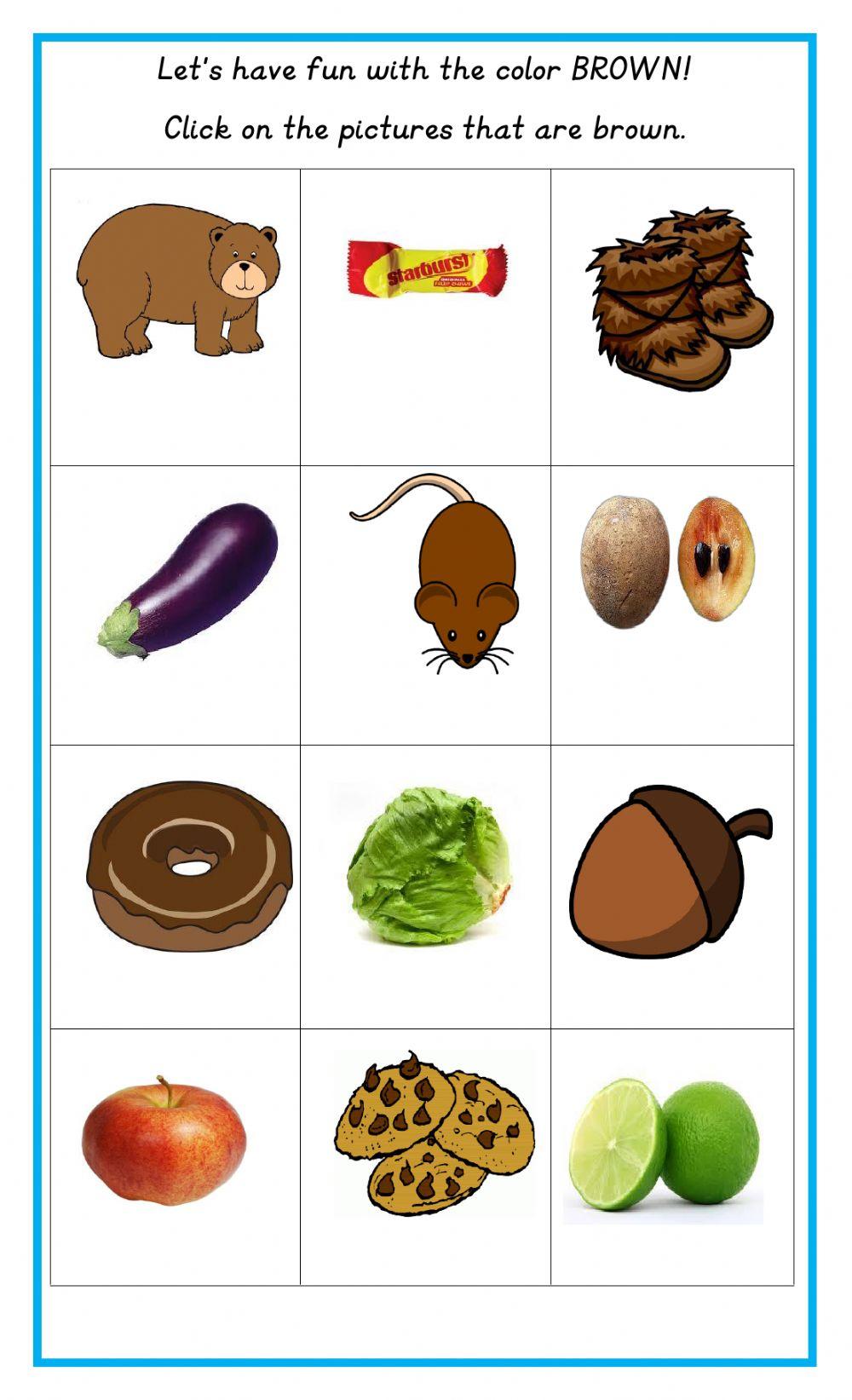 523588 | The Color Brown | msrox | LiveWorksheets