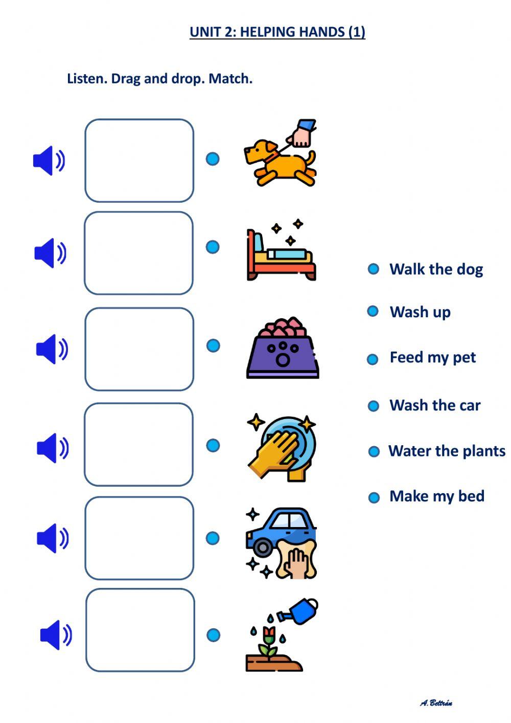 HELPING HANDS 1 6256946 | amparobelval | Live Worksheets