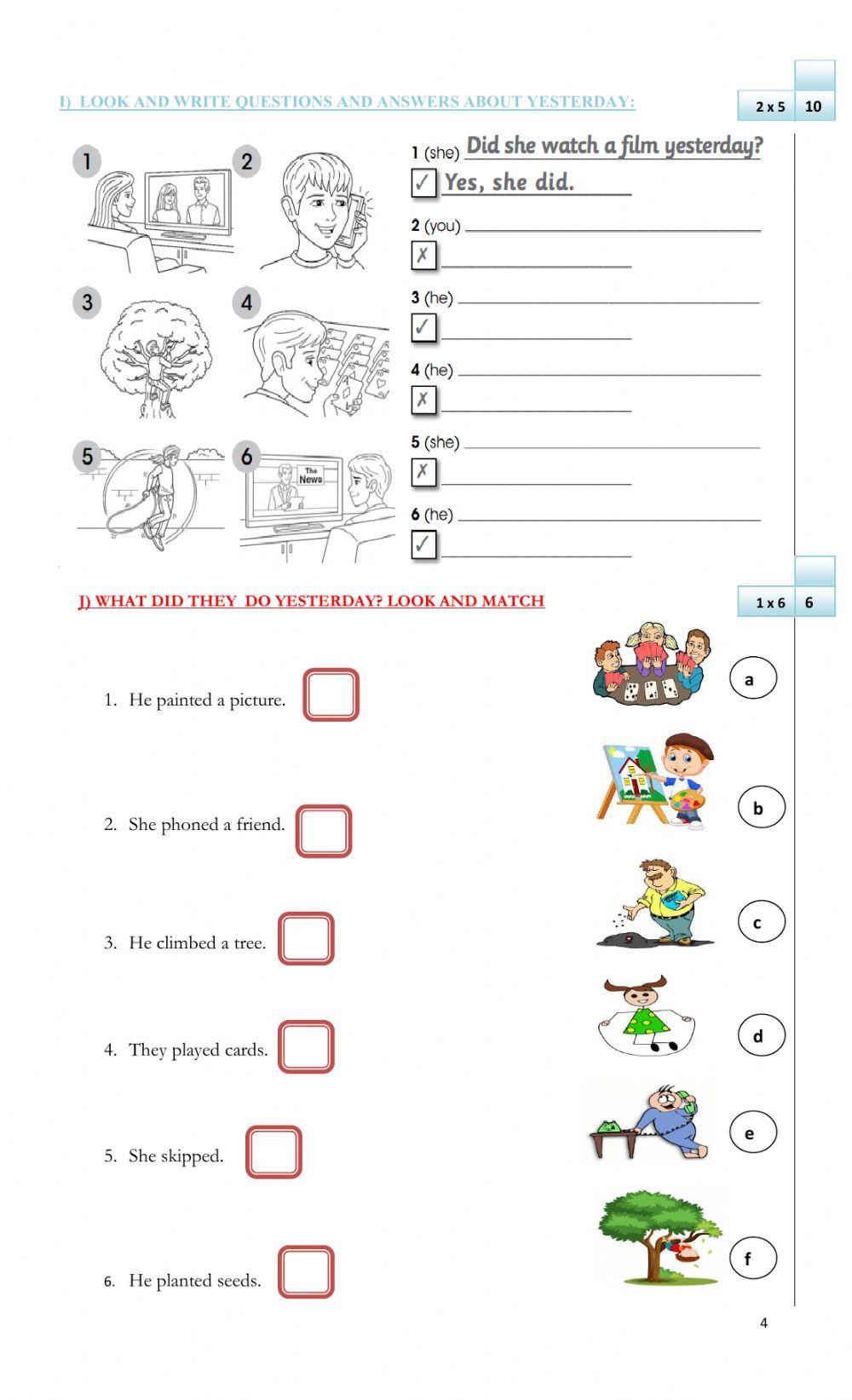 Give me five level 3 final exam | LiveWorksheets