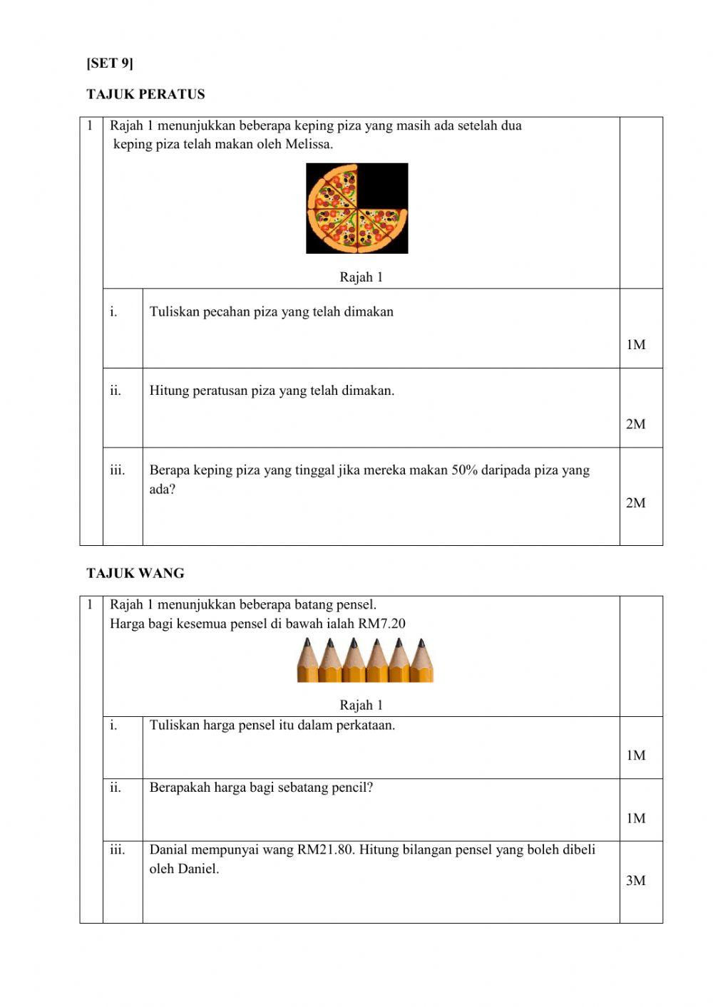 TIE-T6 Komponen 2 set 9 worksheet | Live Worksheets