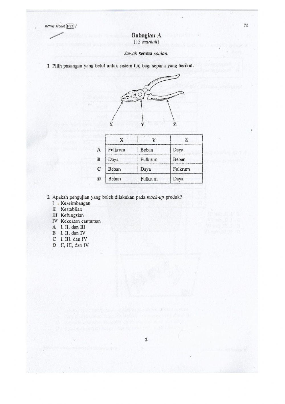 RBT T3 LATIHAN SET 1-1 AKHIR TAHUN PKPB online exercise for | Live ...