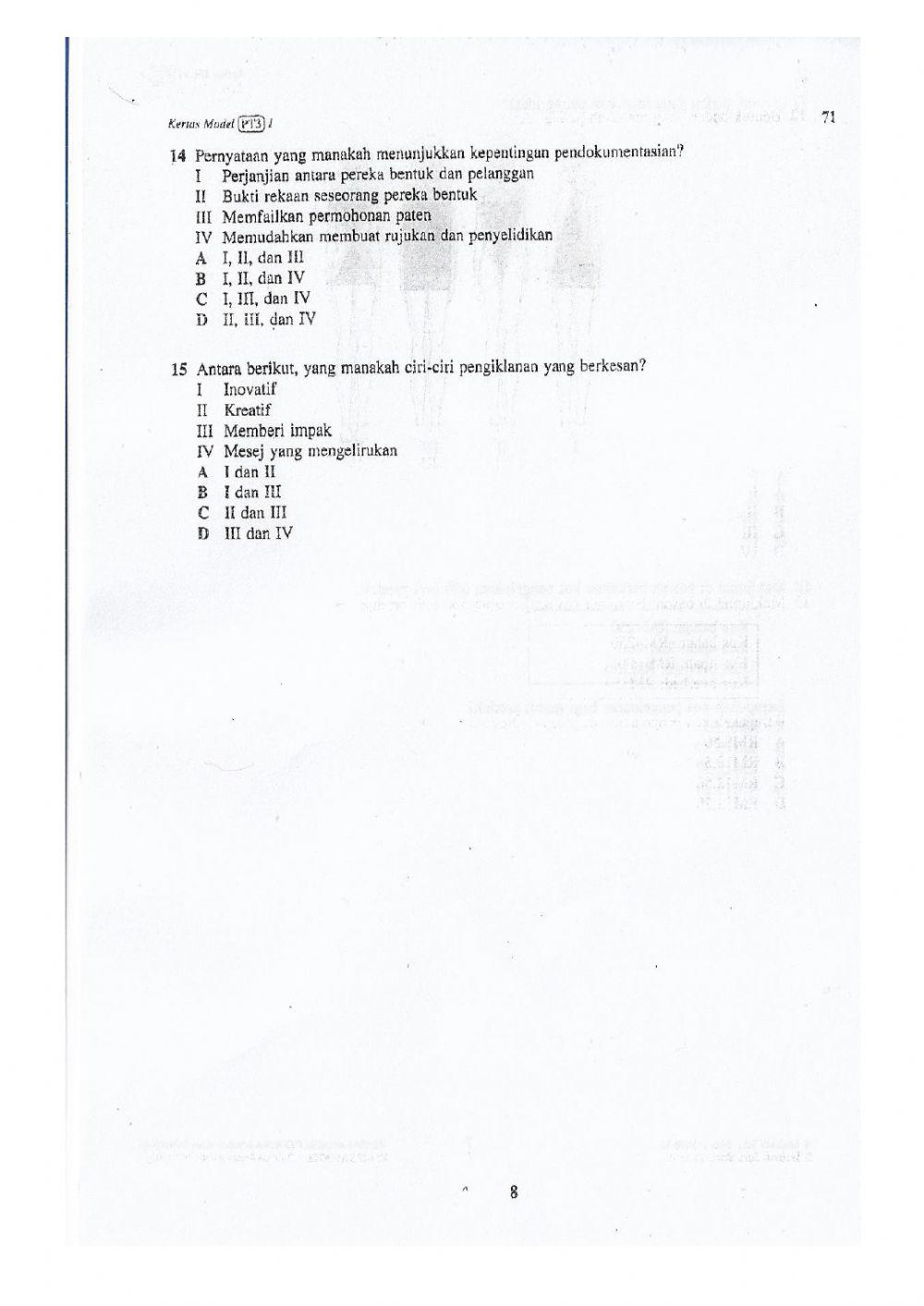 RBT T3 LATIHAN SET 1-1 AKHIR TAHUN PKPB online exercise for | Live ...