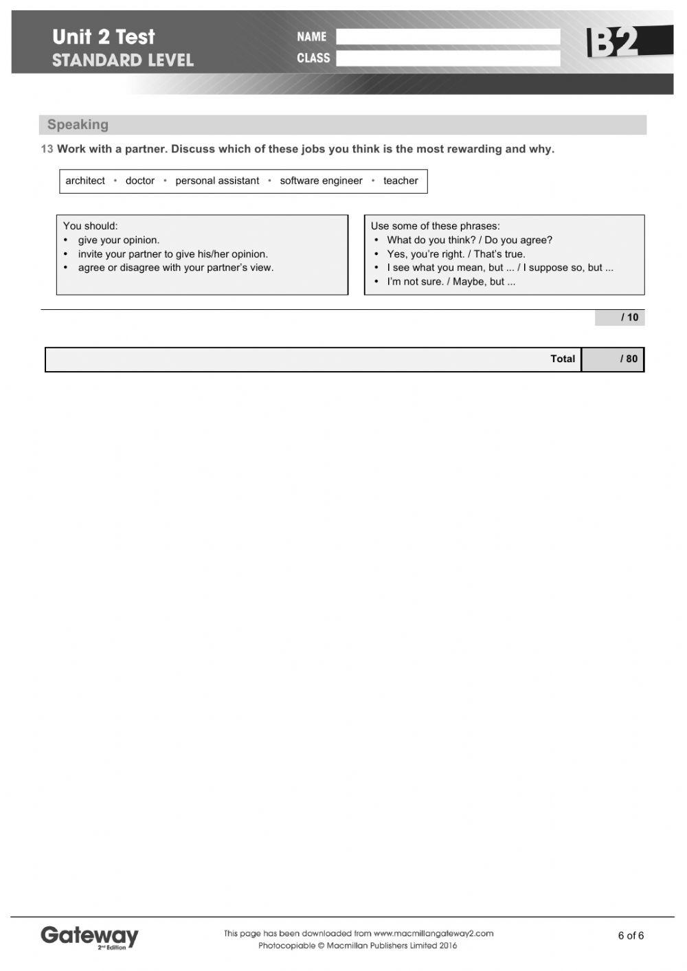 Gateway B2 Unit… | Free Interactive Worksheets | 6257724