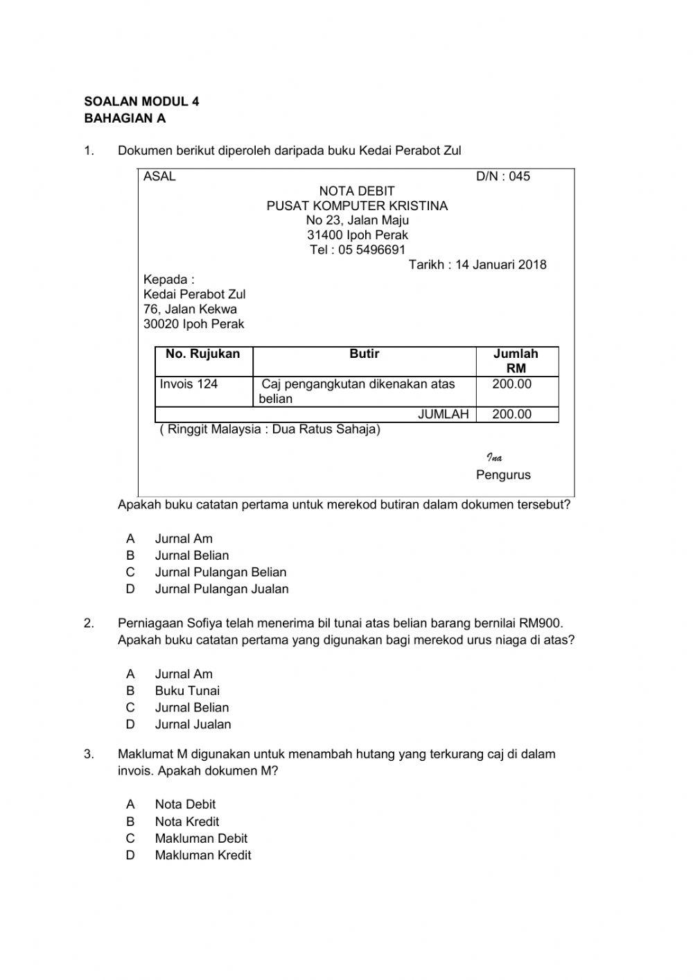 soalan bab 4 ting 4 obj online exercise for | Live Worksheets