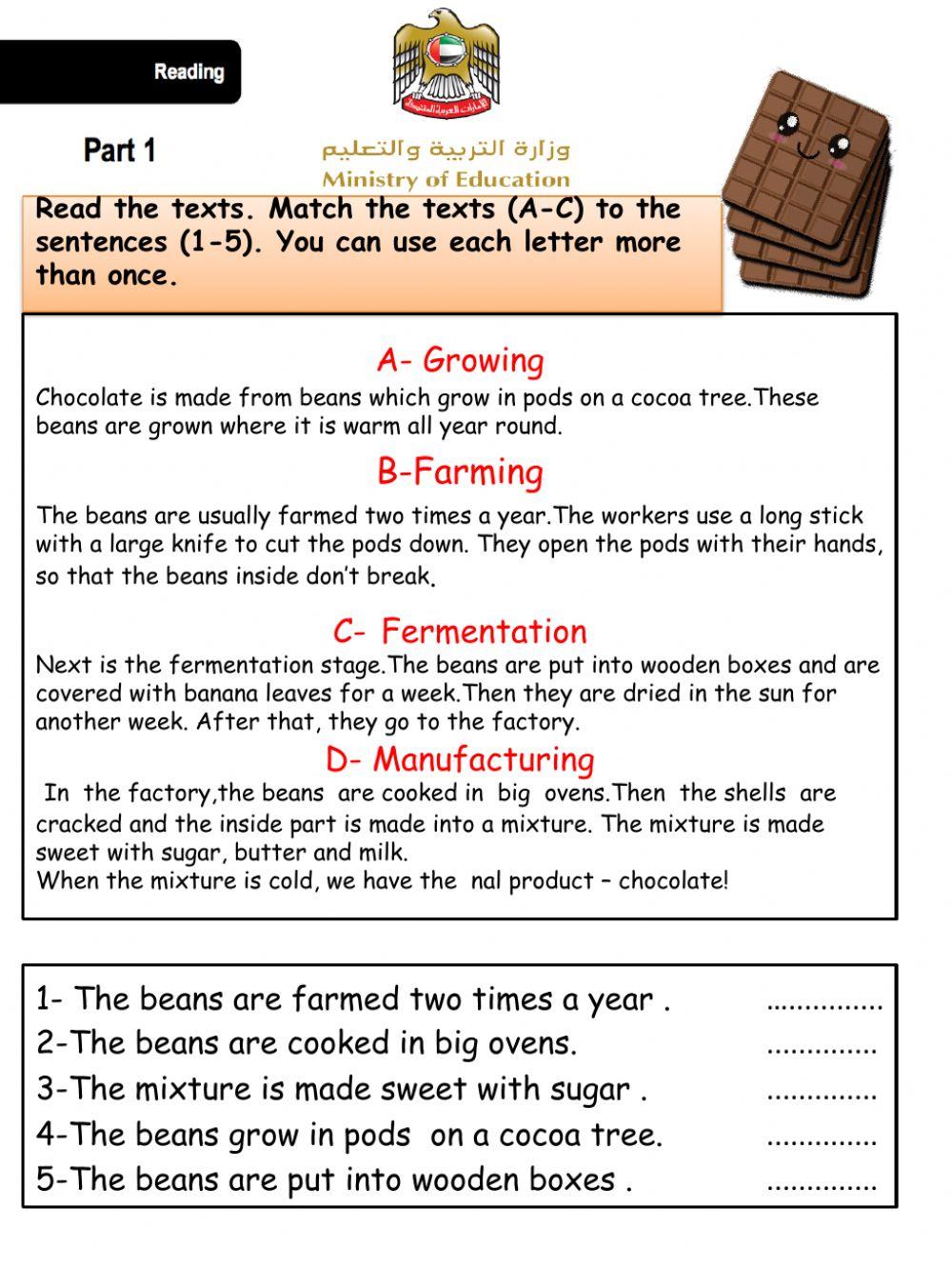 BTS5 EOT 1 English reading practice worksheet | Live Worksheets