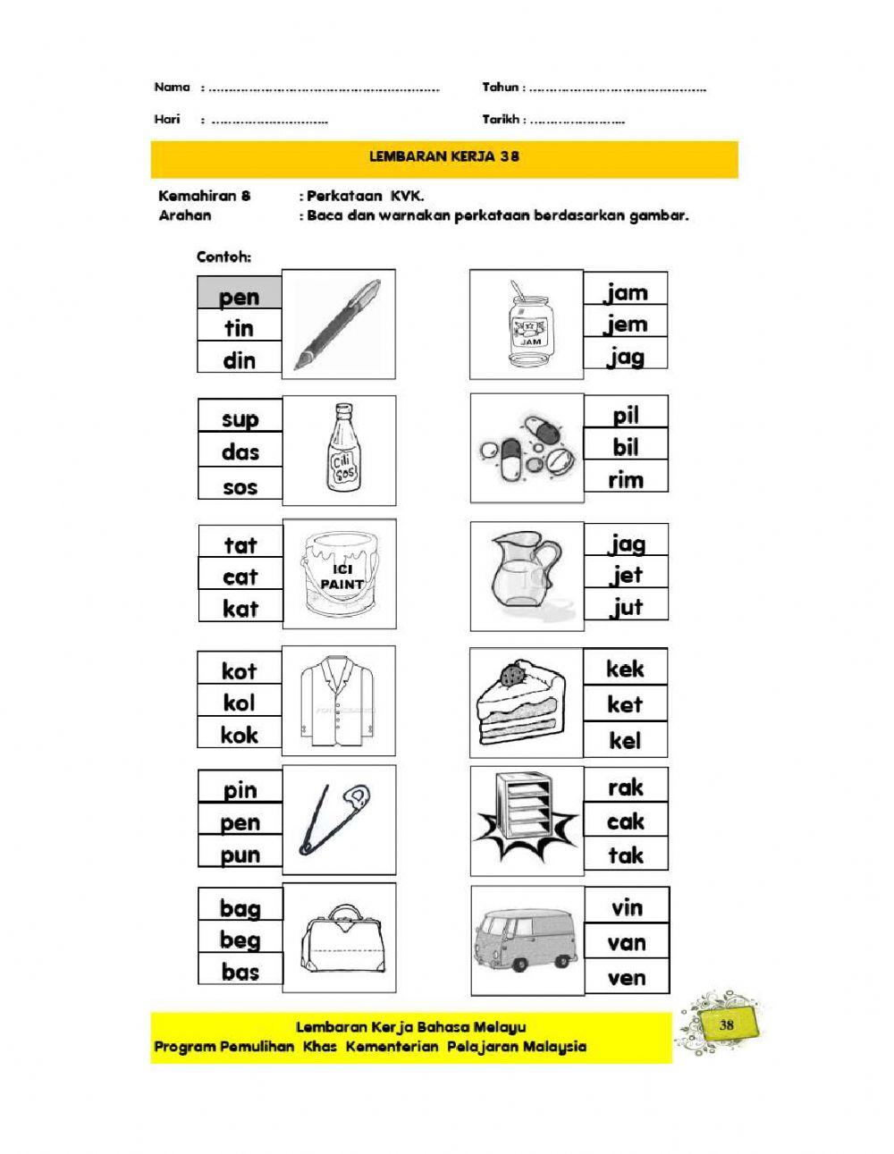 Latihan KVK activity | Live Worksheets