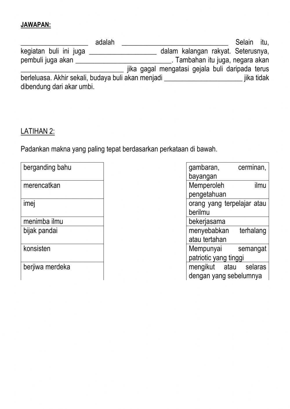 Ringkasan bm ti… | Free Interactive Worksheets | 526351