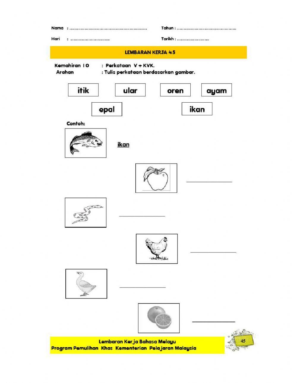 Latihan V+KVK | Free Interactive Worksheets | 526504