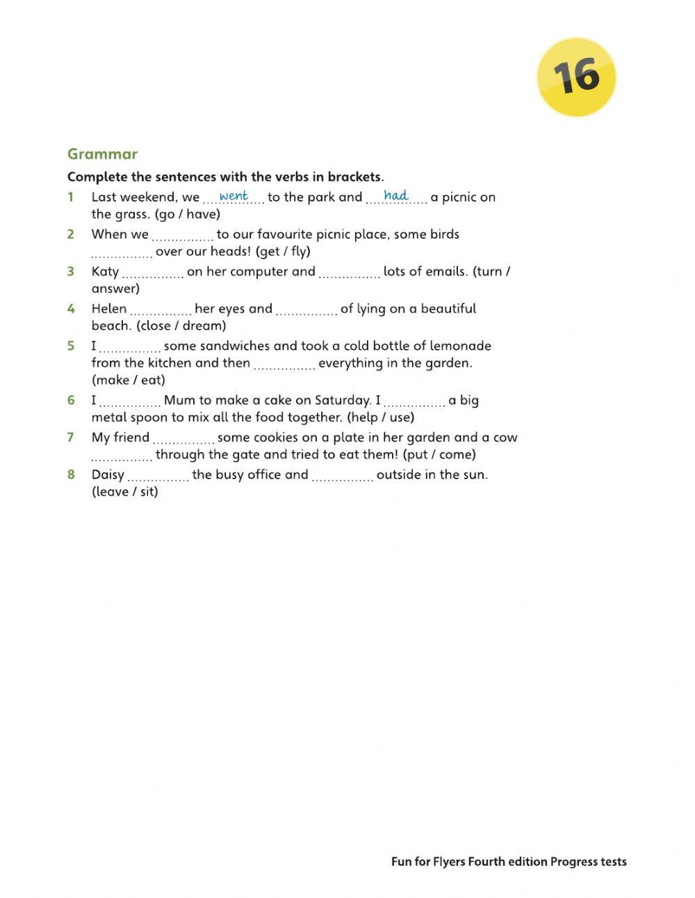 fun-for-flyers-… | Free Interactive Worksheets | 6258859