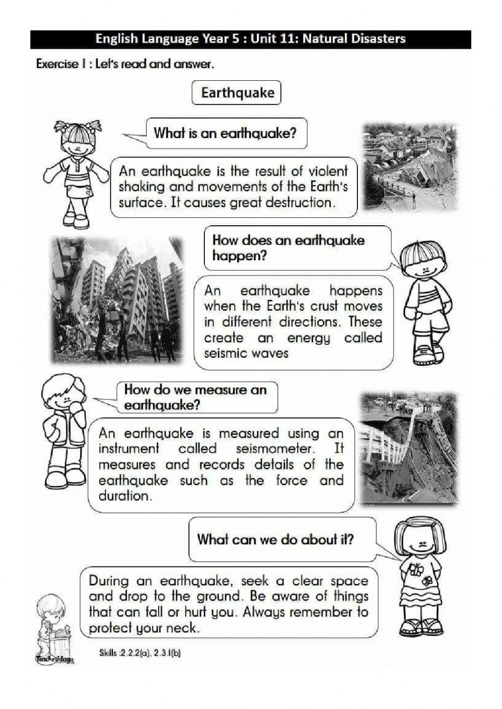 Year 5: Reading… | Free Interactive Worksheets | 526640