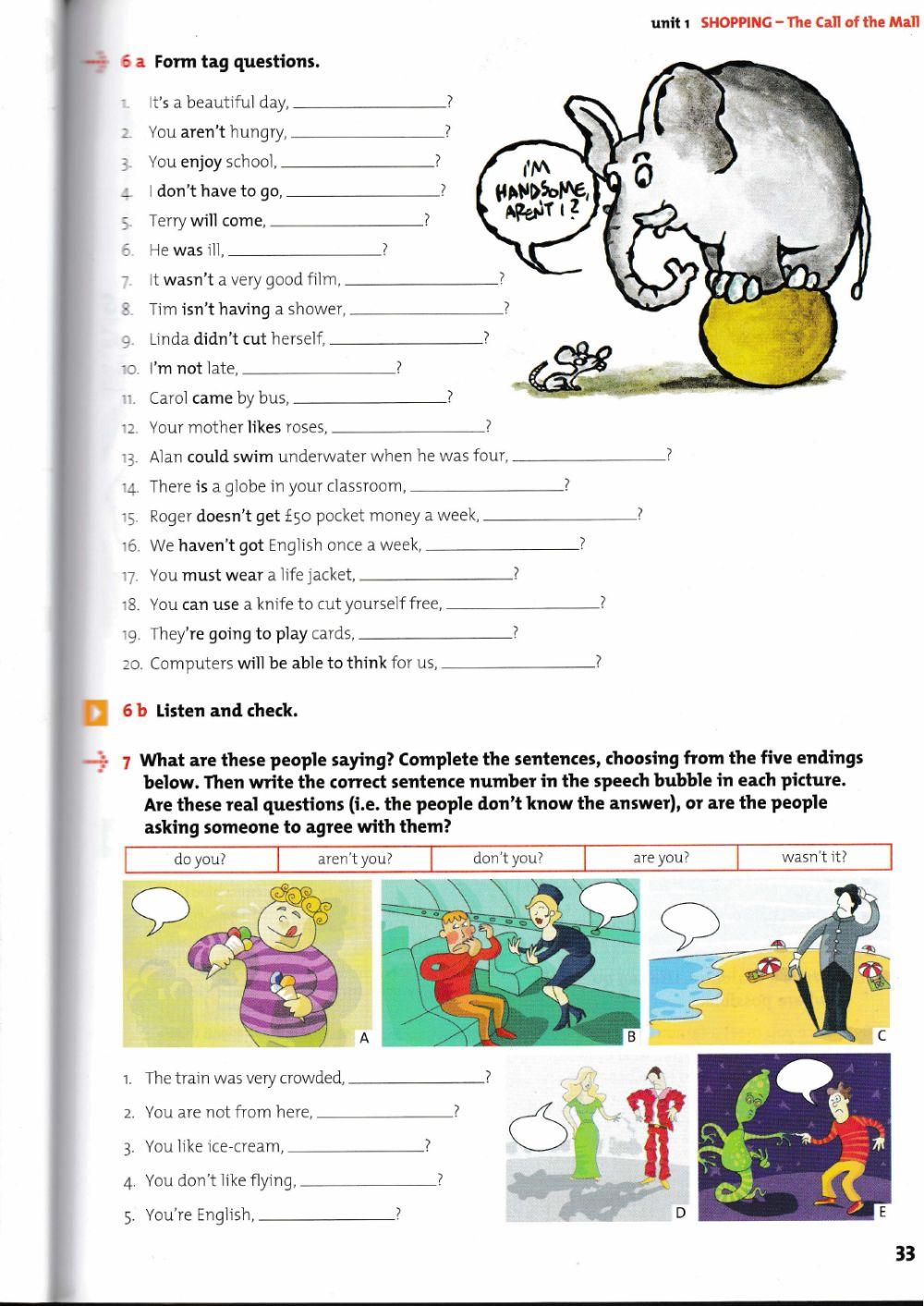 Question tags | Free Interactive Worksheets | 4580526