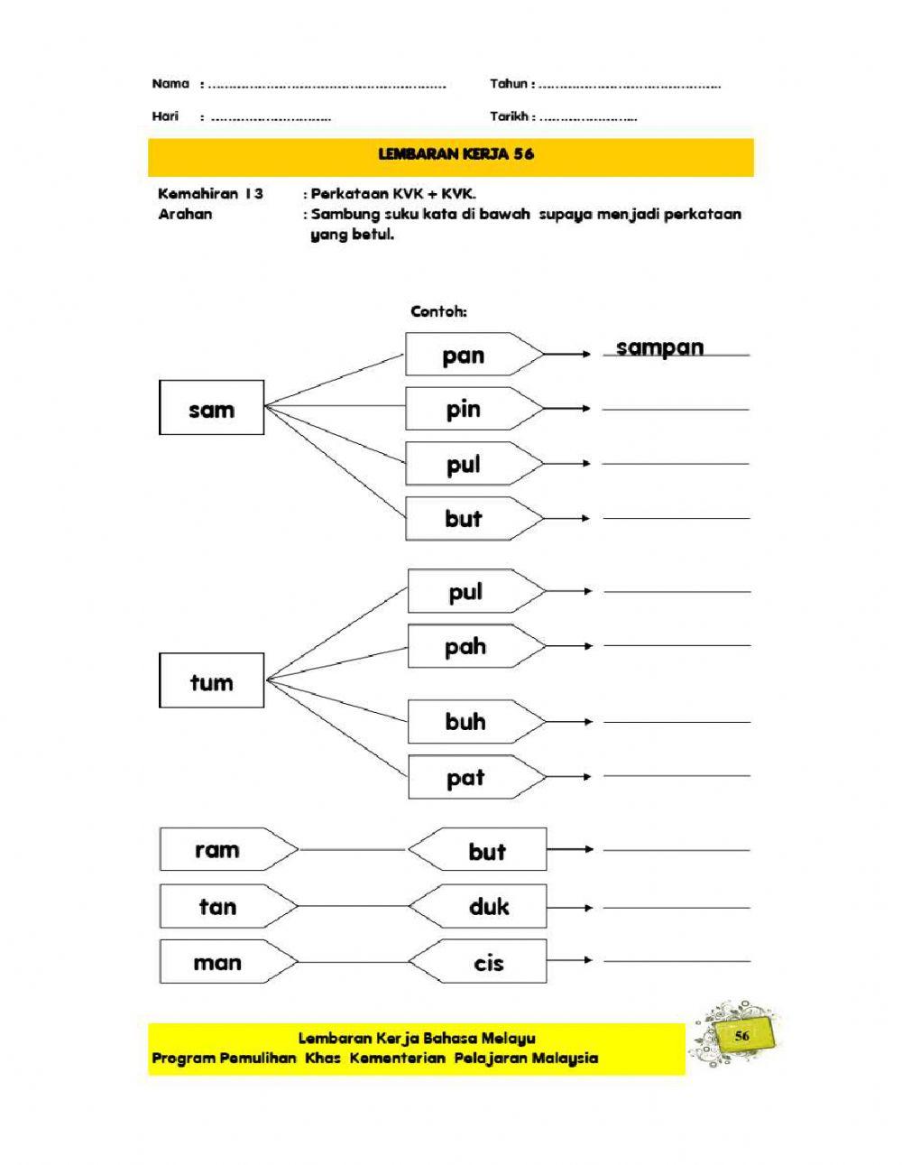 Latihan KVK+KVK 527036 | ilamisra | Live Worksheets