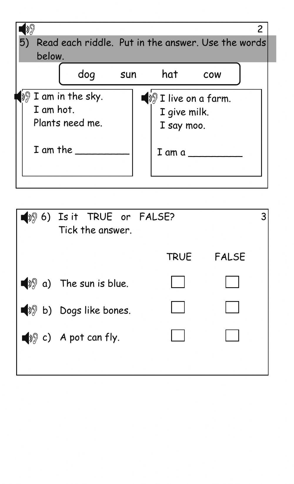 EVAL 4 - COMPRE… | Free Interactive Worksheets | 6259575