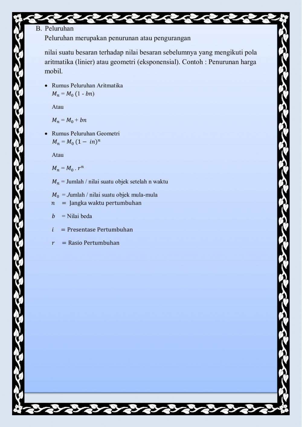 Pertumbuhan Dan Peluruhan worksheet | Live Worksheets