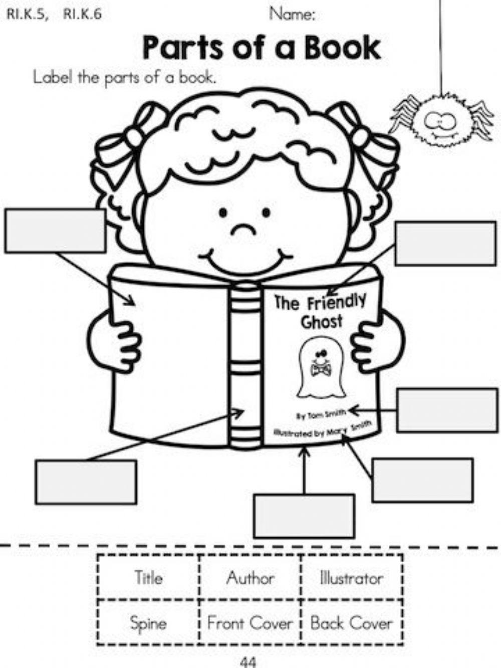 Parts Of A Book Exercise Live Worksheets parts-of-a-book-exercise-live-worksheets