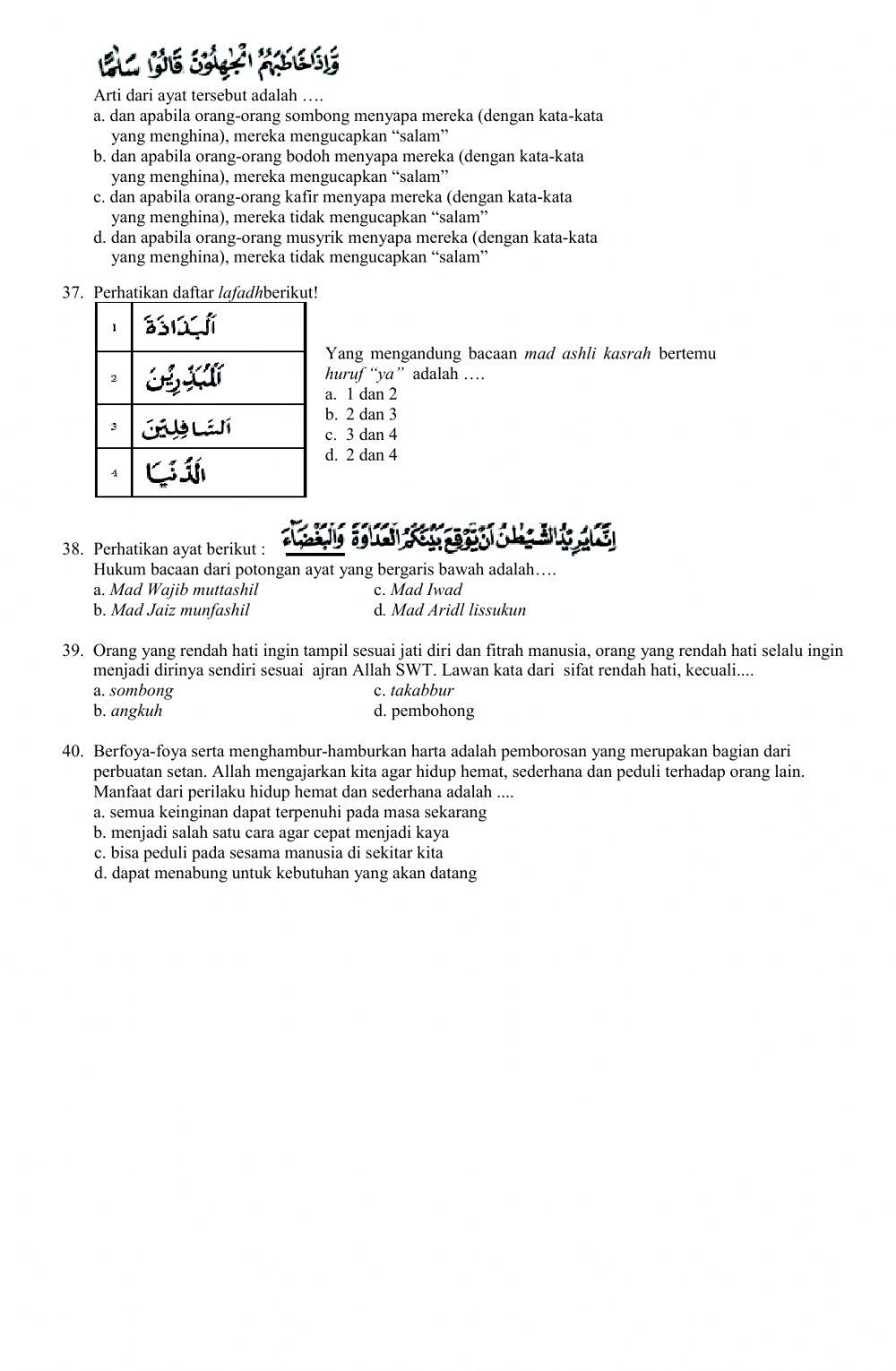 Kls 8 pas ganjil worksheet | Live Worksheets