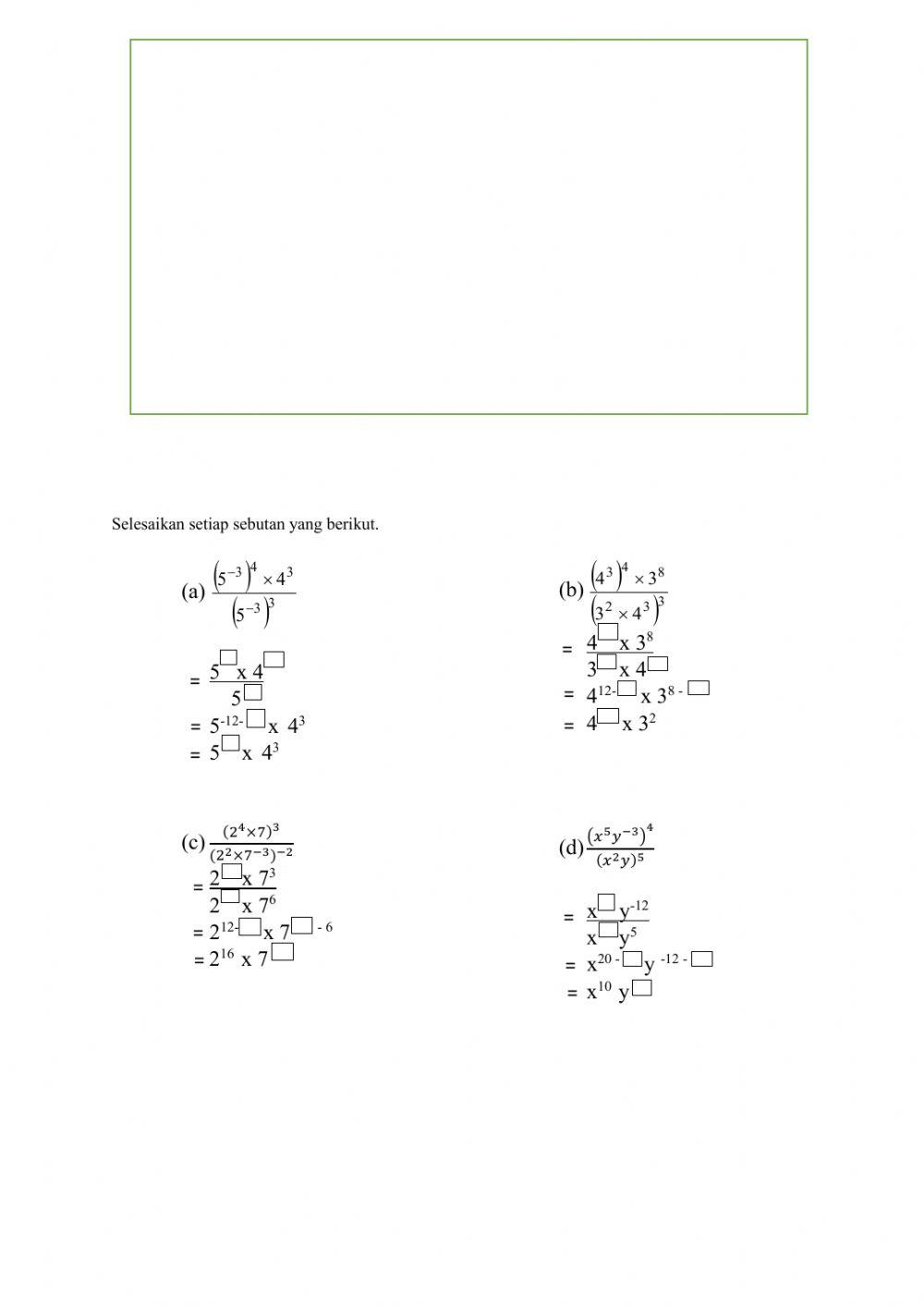 Indeks interactive worksheet | Live Worksheets