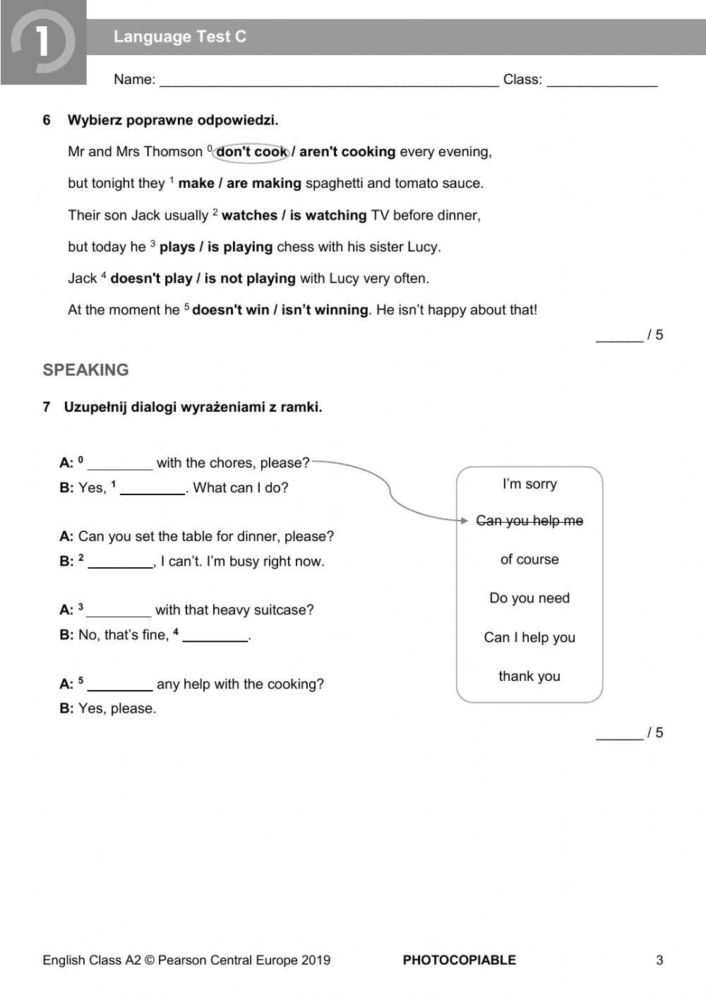 English Class A2 Unit 1 4459776 | KK2020 | Live
