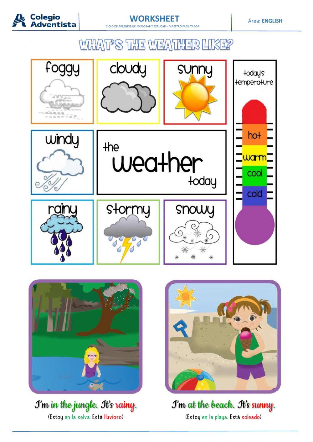 529484 | Weather review | Lizes | LiveWorksheets