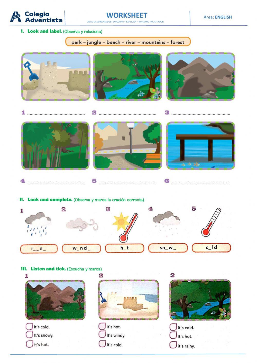 529484 | Weather review | Lizes | LiveWorksheets