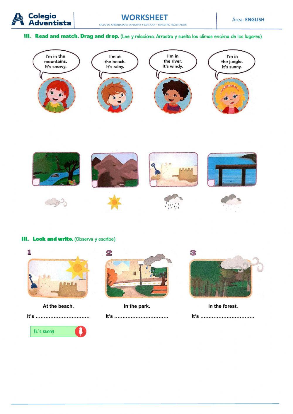 529484 | Weather review | Lizes | LiveWorksheets