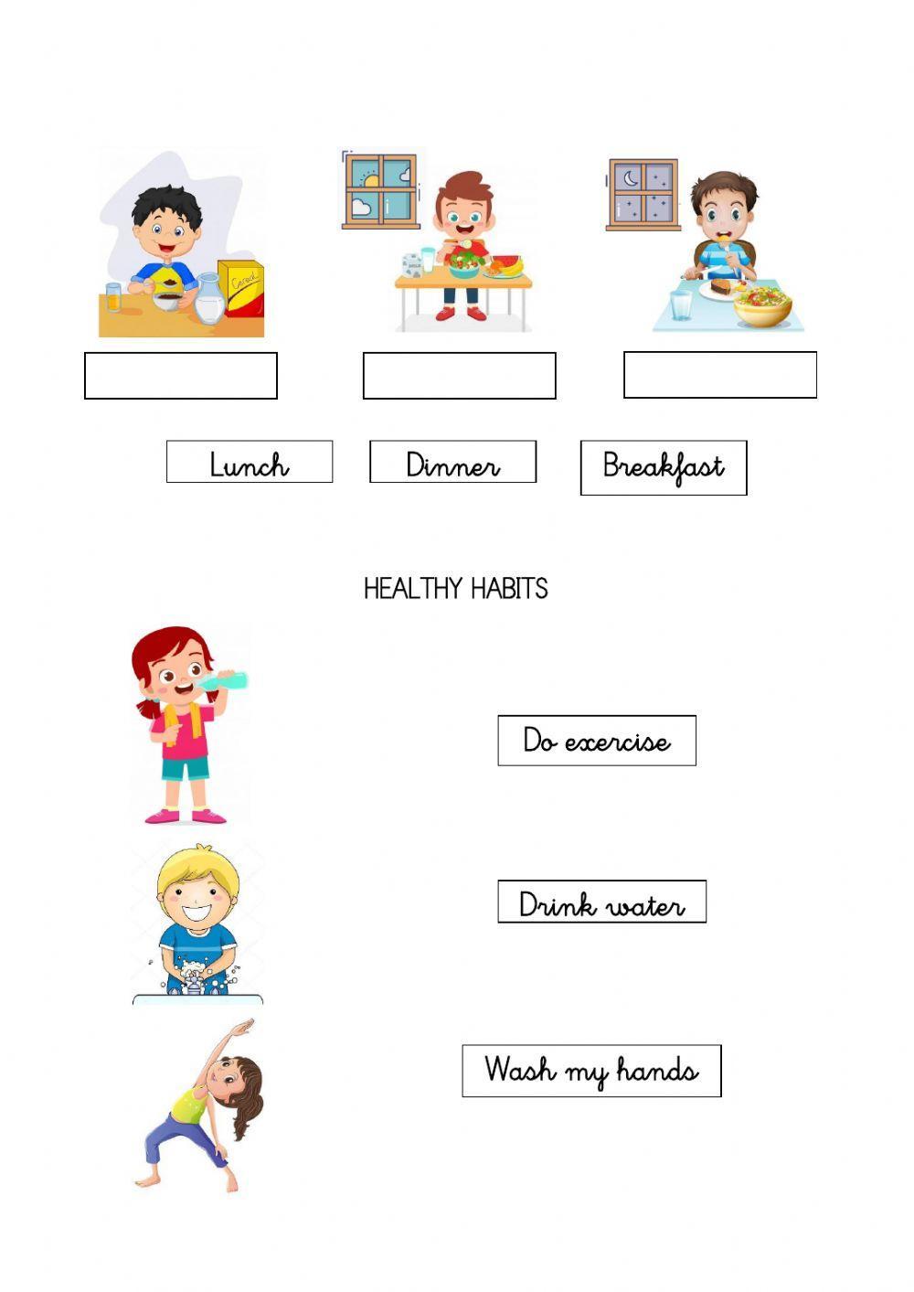 529462 | Healthy habits | Patricia_roco | LiveWorksheets