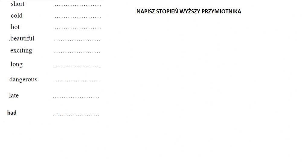 Stopien wyzszy … | Free Interactive Worksheets | 529762