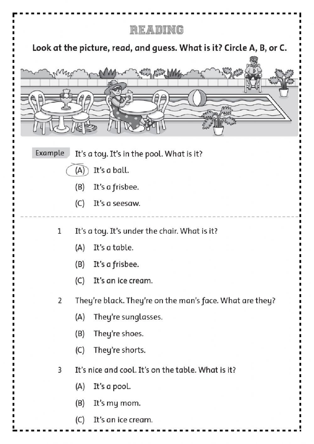 Look and choose worksheet for elementary | Live Worksheets