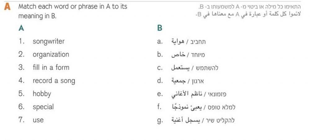 Voc 530524 | Gal Shoofan | LiveWorksheets