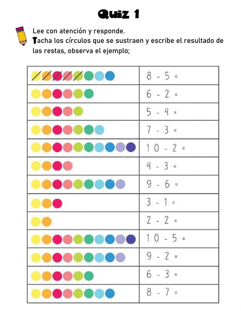 Restas sencillas 531181 | TeacherPecosa | LiveWorksheets