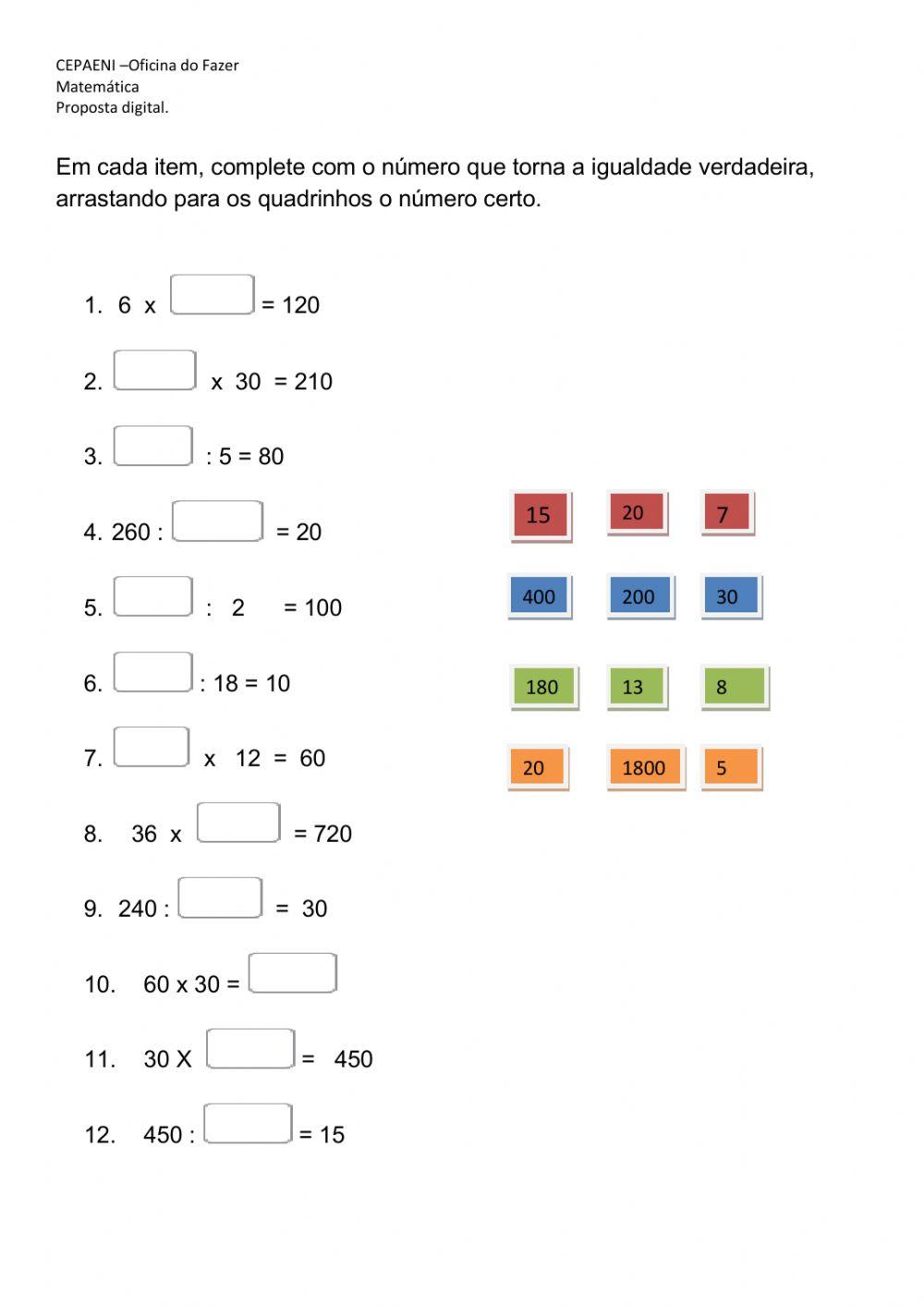 531367 | Operações inversas | MARIZETE BARROS