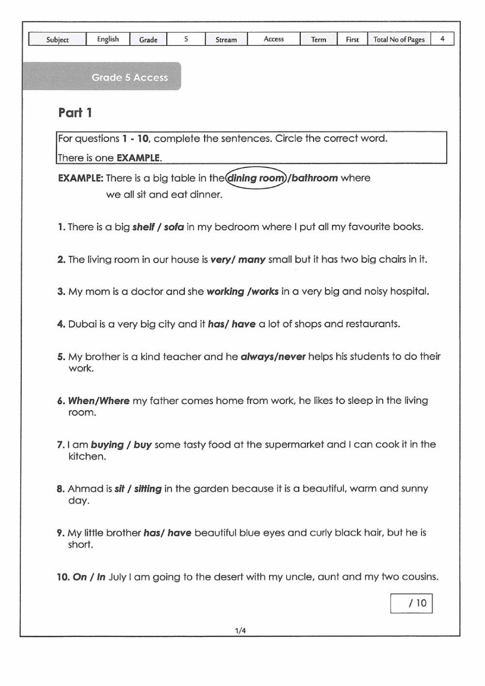 G5 Reading Review T1 online exercise for | Live Worksheets