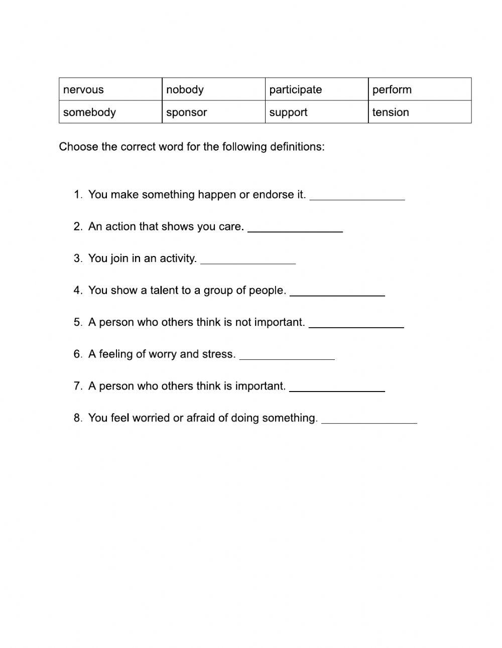 Edge Fundamentals U5C3 Vocabulary worksheet | Live Worksheets