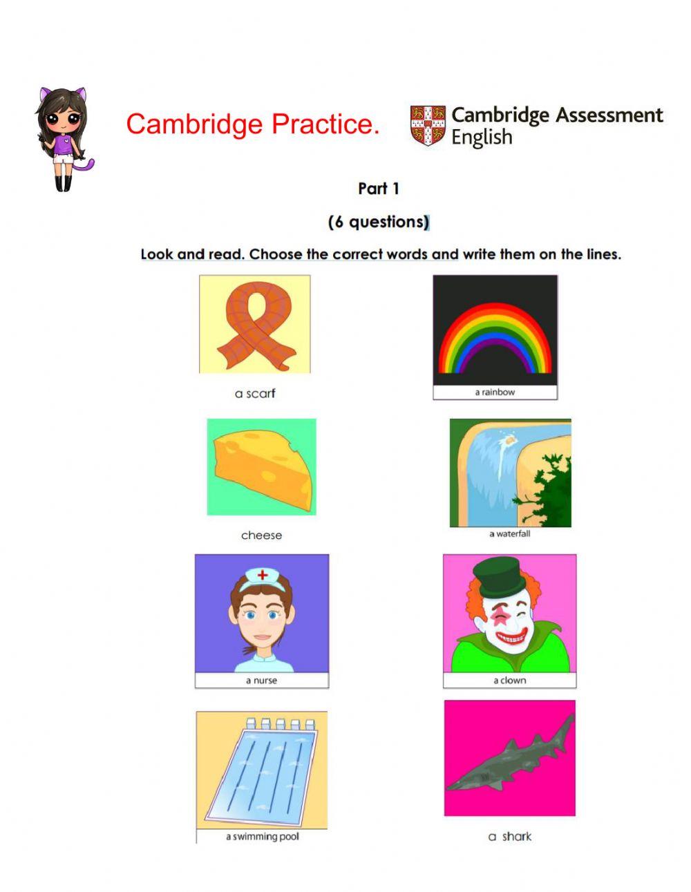 Cambridge Pract… | Free Interactive Worksheets | 534431