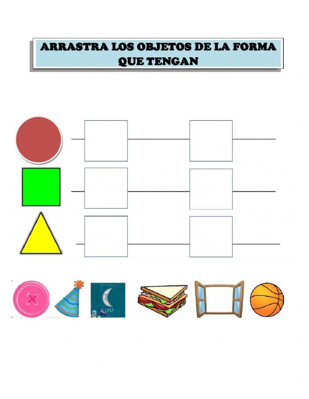 Repaso formas worksheet | Live Worksheets