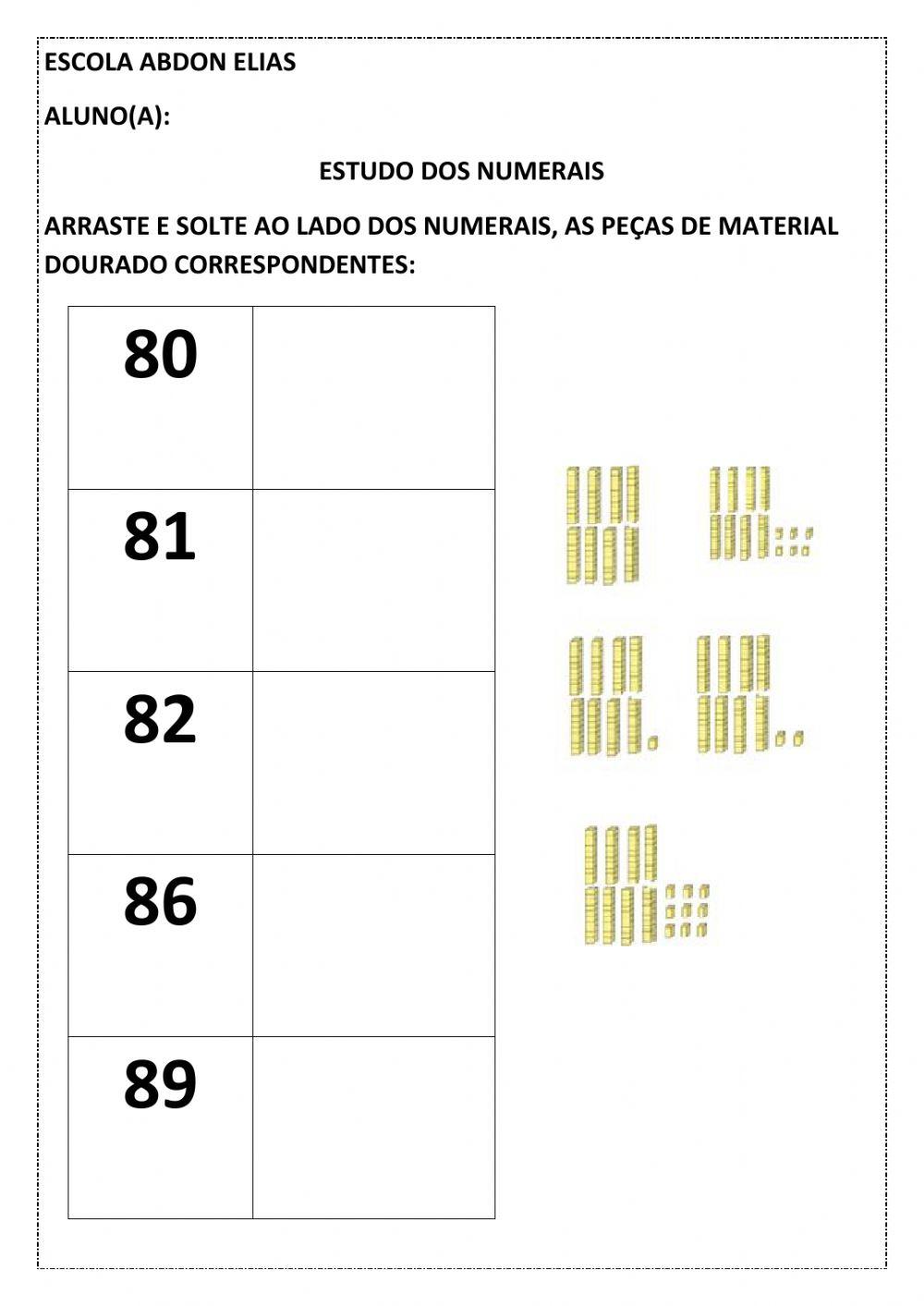 535780 | Estudo do numeral oitenta | Mimacost