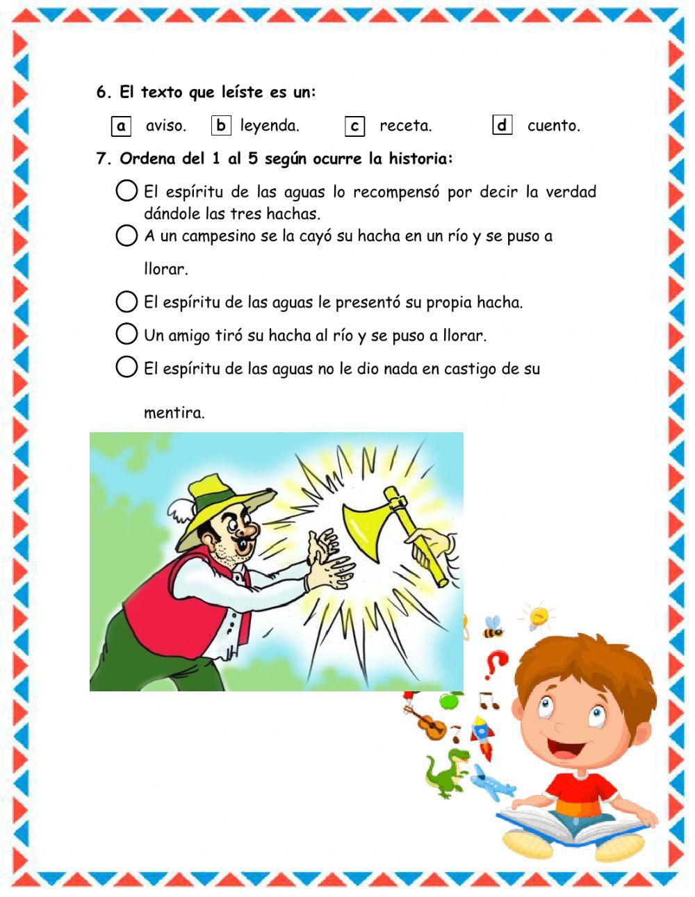 Leyendo mi contexto worksheet | Live Worksheets