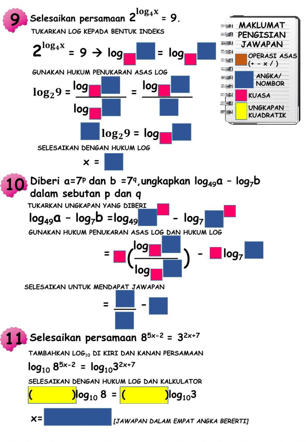 536672 | Ulangkaji bab indeks,surd dan logaritma | NALIZA