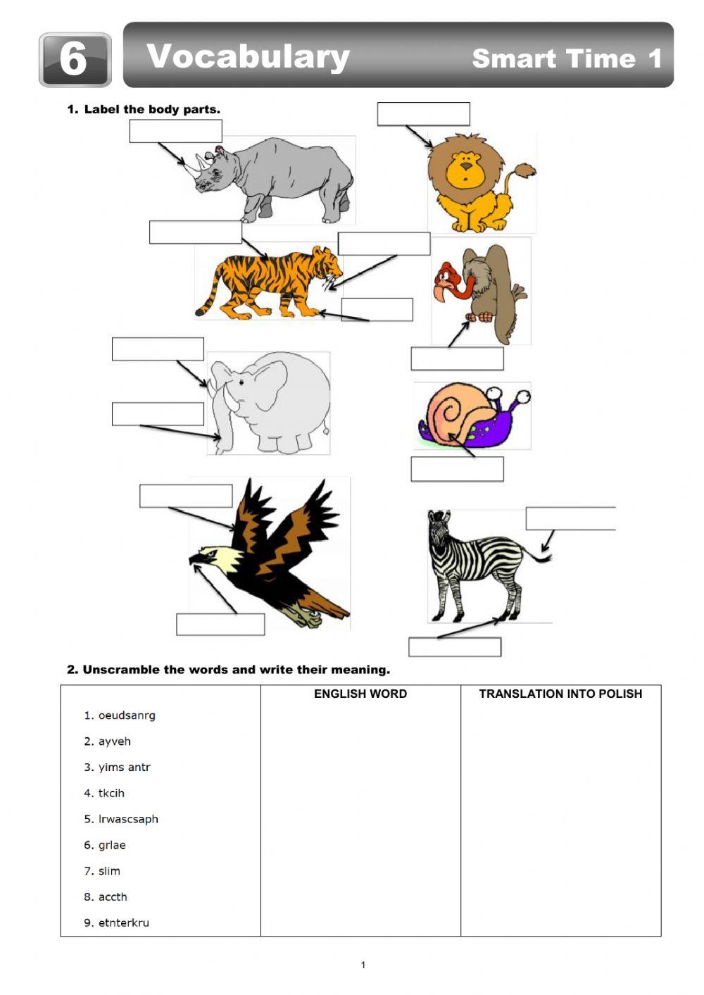 Smart Time 1 Unit 6 worksheet | Live Worksheets