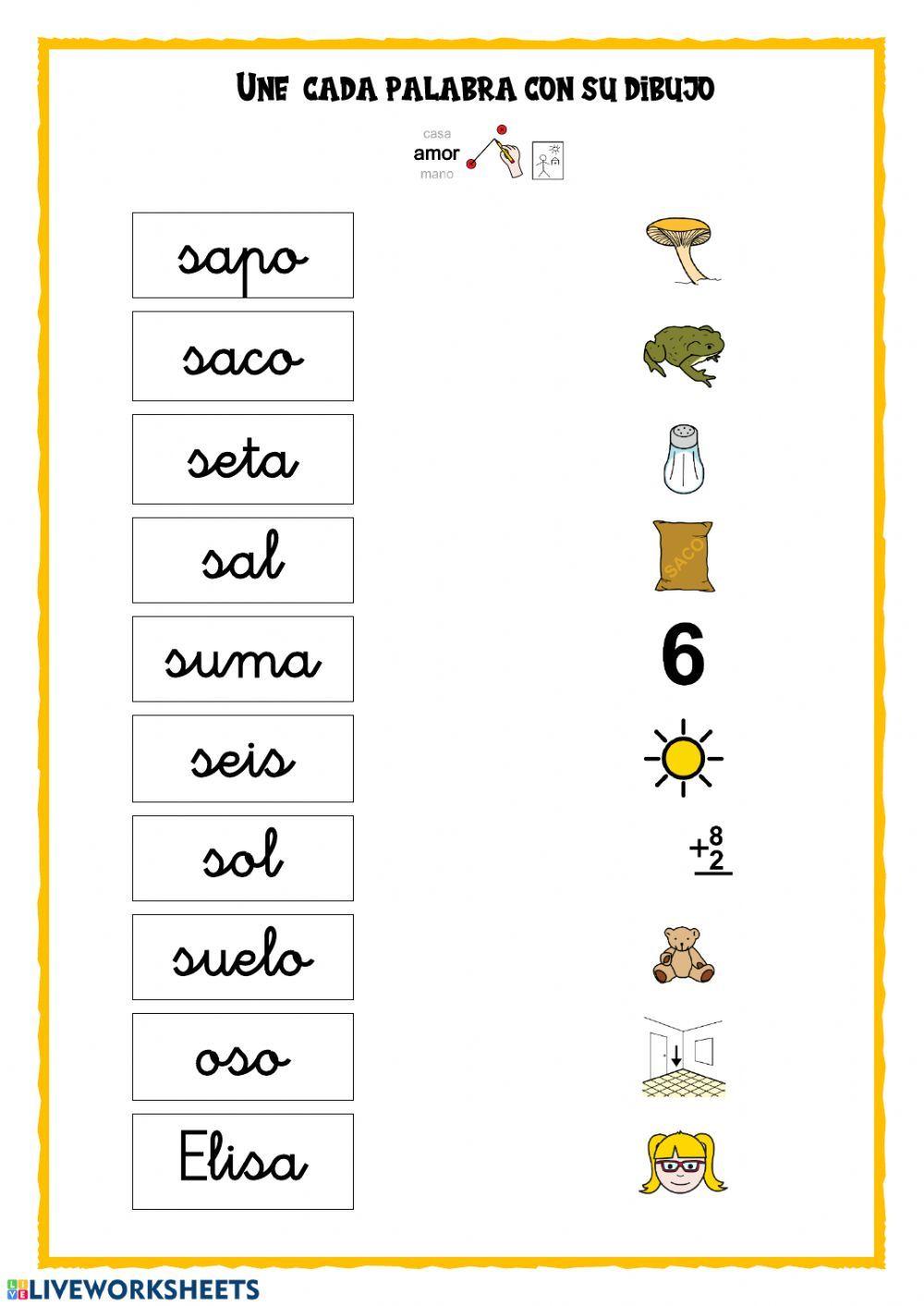 Unir online exercise for Infantil | Live Worksheets